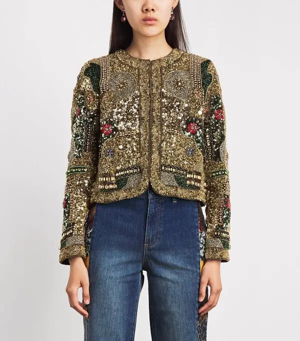 Alice + Olivia Embellished Kidma Jacket