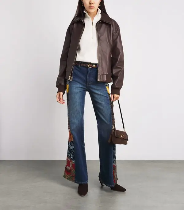 Alice + Olivia Stretch-cashmere Quarter-zip Sweater