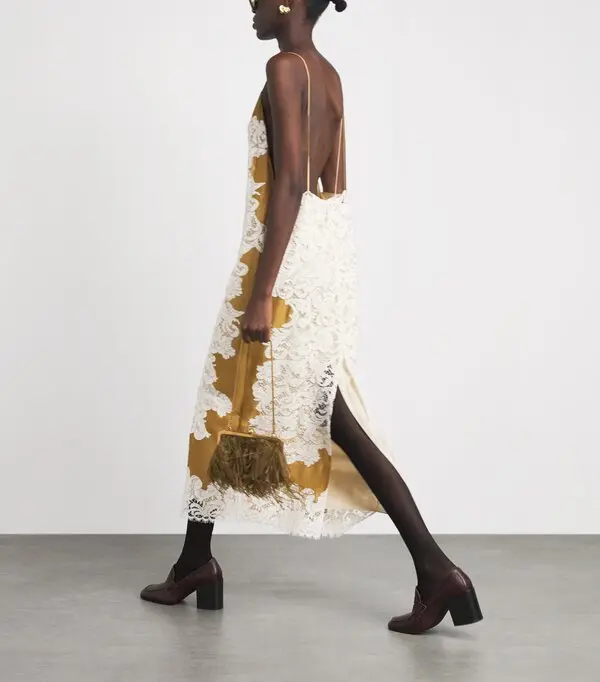 Khaite Silk-lace Nevis Midi Dress