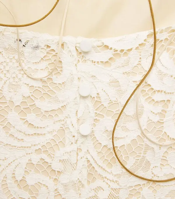 Khaite Silk-lace Nevis Midi Dress