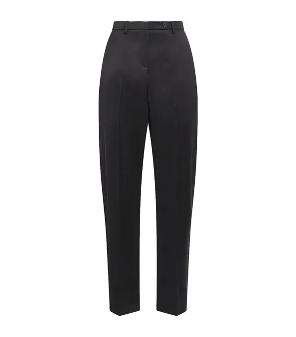 Khaite Satin Hunter Straight Trousers