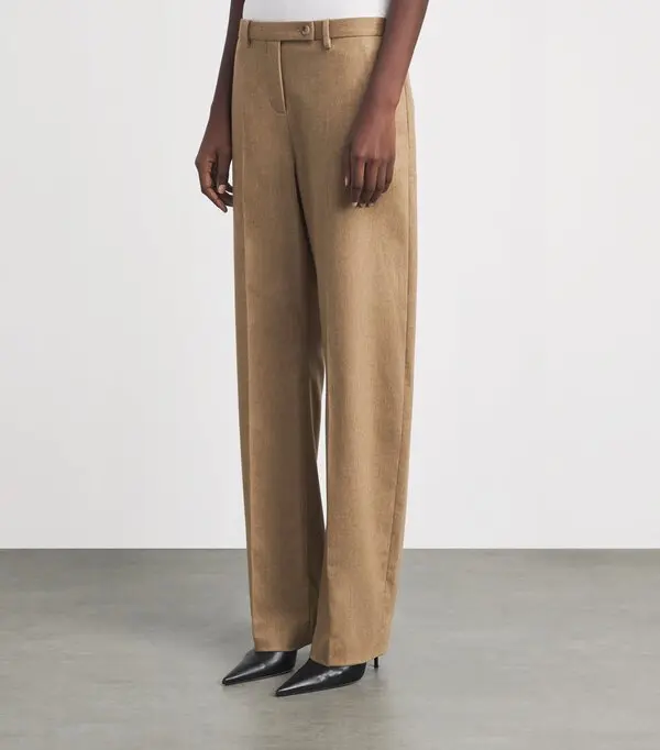 Khaite Wool Hunter Straight Trousers