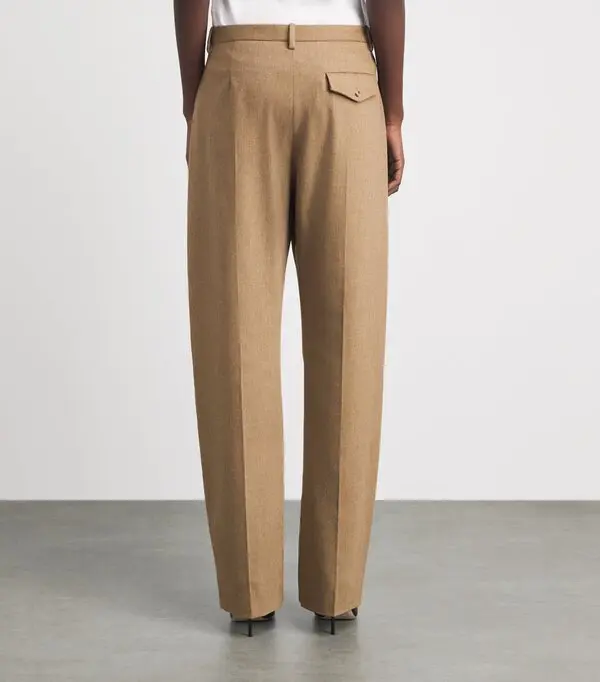 Khaite Wool Hunter Straight Trousers