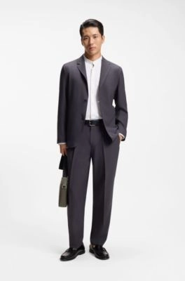 BOSS Reporter Bag With Silver-tone Logo Lettering