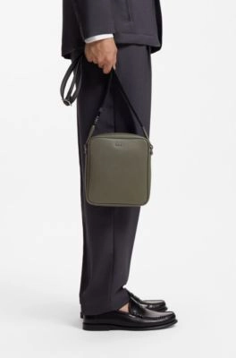 BOSS Reporter Bag With Silver-tone Logo Lettering