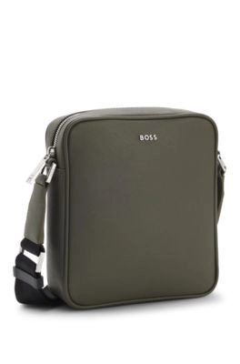 BOSS Reporter Bag With Silver-tone Logo Lettering