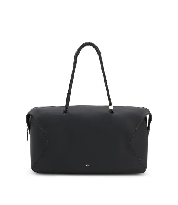 Hugo Faux-leather Tote Bag With Braided Handles