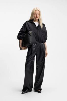 Hugo Faux-leather Tote Bag With Braided Handles