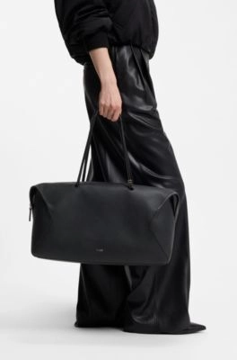 Hugo Faux-leather Tote Bag With Braided Handles