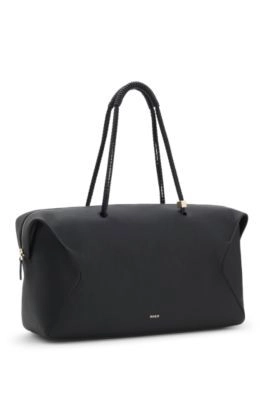 Hugo Faux-leather Tote Bag With Braided Handles