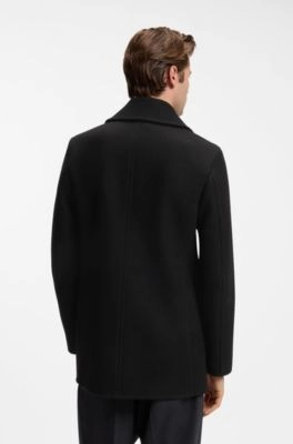 BOSS X Beckham Virgin Wool Peacoat