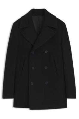BOSS X Beckham Virgin Wool Peacoat