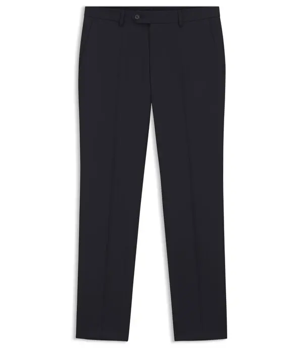 BOSS By Beckham Slim-fit Suit Pants In Wool And Cashmere - Dark Blue