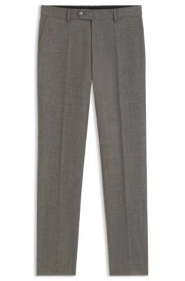 BOSS By Beckham Slim-fit Suit Pants In Italian Wool