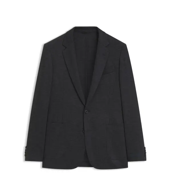 BOSS By Beckham Melange Jacket In Italian Virgin Wool - Grey