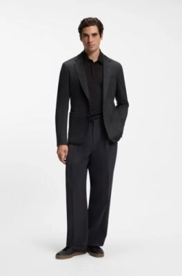BOSS By Beckham Melange Jacket In Italian Virgin Wool