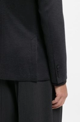BOSS By Beckham Melange Jacket In Italian Virgin Wool