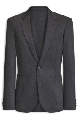 BOSS By Beckham Melange Jacket In Italian Virgin Wool