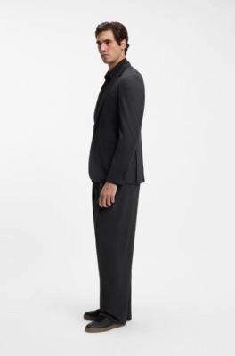 BOSS By Beckham Melange Jacket In Italian Virgin Wool