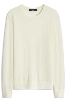 BOSS By Beckham Virgin Wool And Cashmere Sweater - White