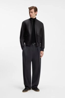 BOSS By Beckham Belt In Tumbled Nappa Leather