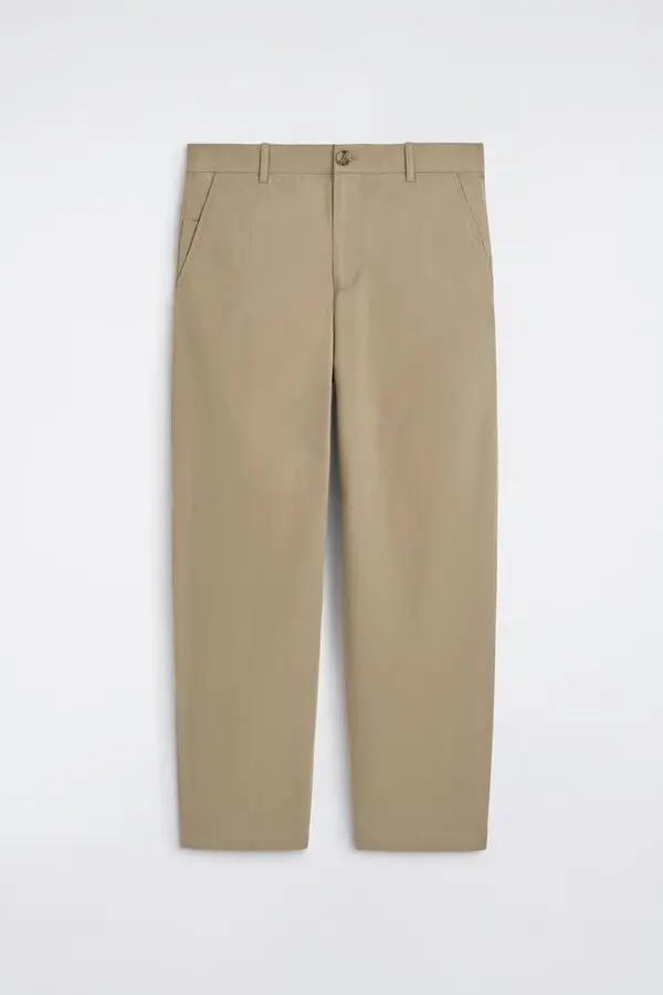 Cos Cotton Regular-fit Straight-leg Chinos - Beige