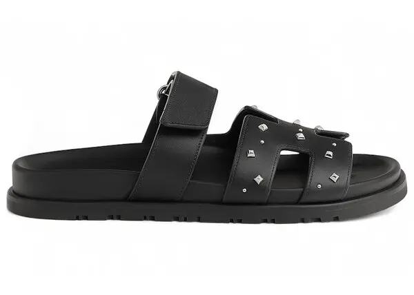 Hermès Chypre Sandal Calfskin Medor Studs