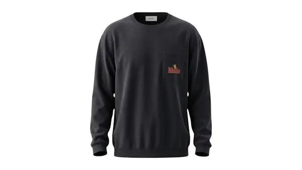 Rhude American Spirit Pocket Long Sleeve T-shirt - Black