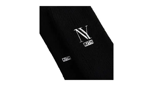 Kith Ny Cotton Slouchy Crew Socks - Black