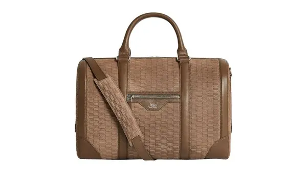 Kith Monogram Suede Traveler K40 Duffle Bag - Java