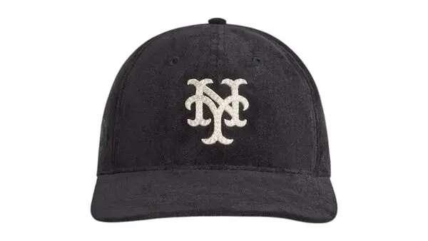 Kith X 47 Brand X New York Mets Lightweight Sueded Velour Long Bill Cap - Black