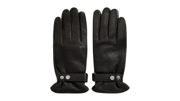 Kith Tumbled Leather Manhattan Gloves - Black