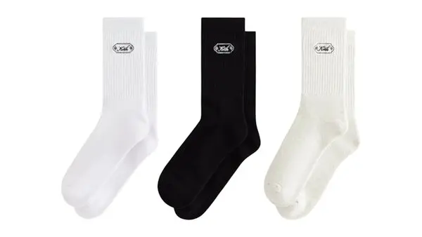 Kith Script Plaque Crew Socks
