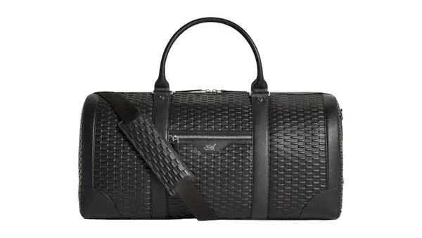 Kith Monogram Tumbled Leather Traveler K55 Duffle Bag