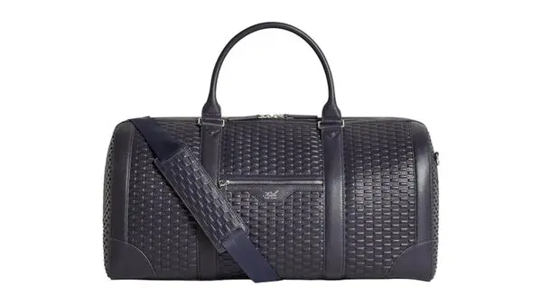 Kith Monogram Tumbled Leather Traveler K55 Duffle Bag