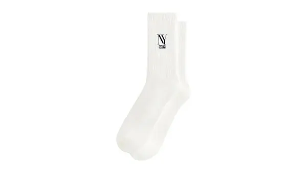 Kith Ny Cotton Slouchy Crew Socks - Silk