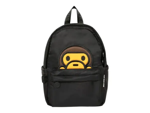 A BATHING APE Baby Milo Mini Soft Backpack - Black