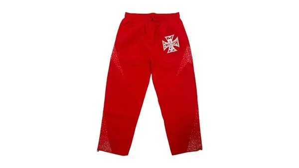 Mixed Emotion Classic Nylon Pants - Red