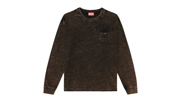 DIESEL® Tardyls Long Sleeve T-shirt - Brown