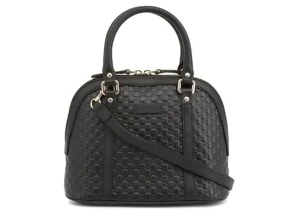 Gucci Microssima Dome Bag Small - Black