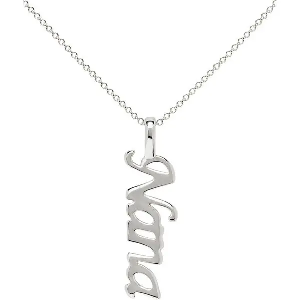MADE BY MARY Nana Charm Necklace - Silver