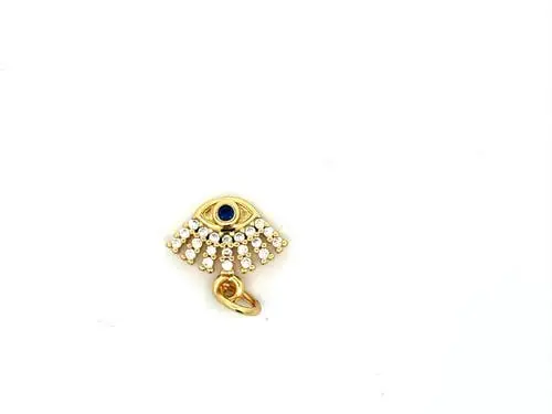 GEMINI JEWELRY Blue Evil Eye Hamsa Charm