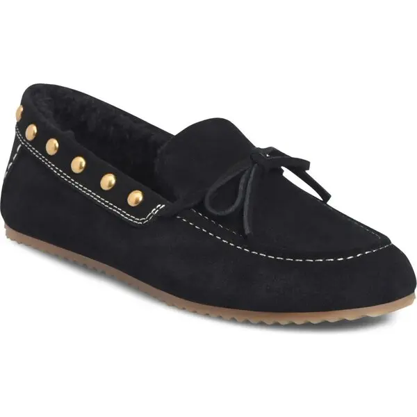 SOFFT Alpine Genuine Shearling Loafer - Black