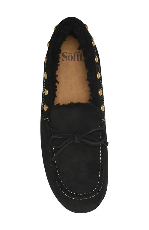 SOFFT Alpine Genuine Shearling Loafer - Black