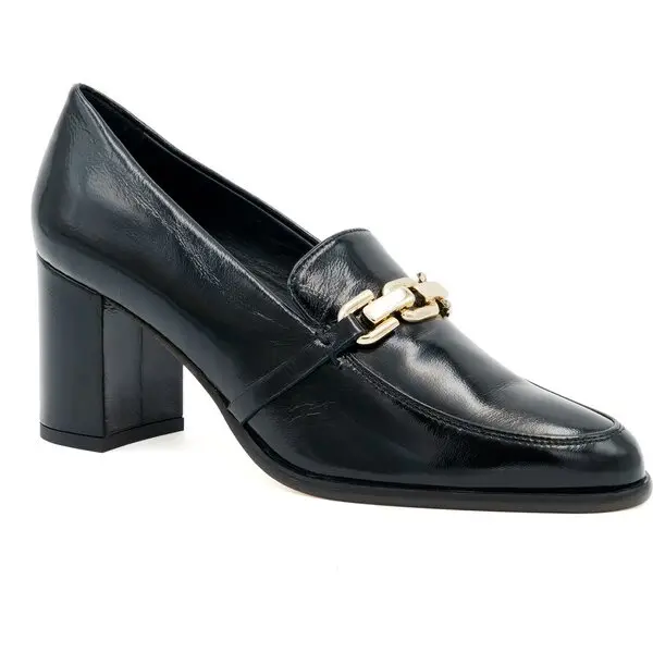 AMALFI BY RANGONI Ligure Leather Loafer Pump - Black