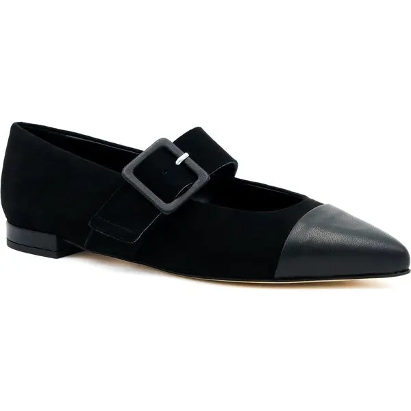 AMALFI BY RANGONI Tamigi Leather Mary Jane - Black