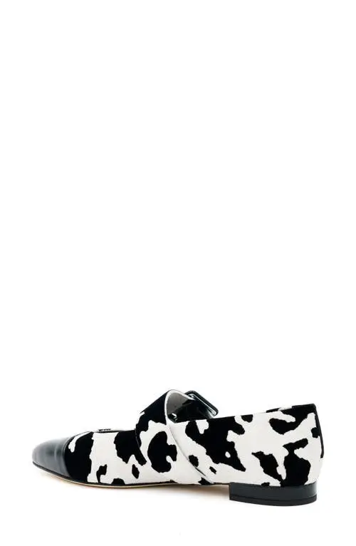 AMALFI BY RANGONI Tamigi Leather Mary Jane - White/black