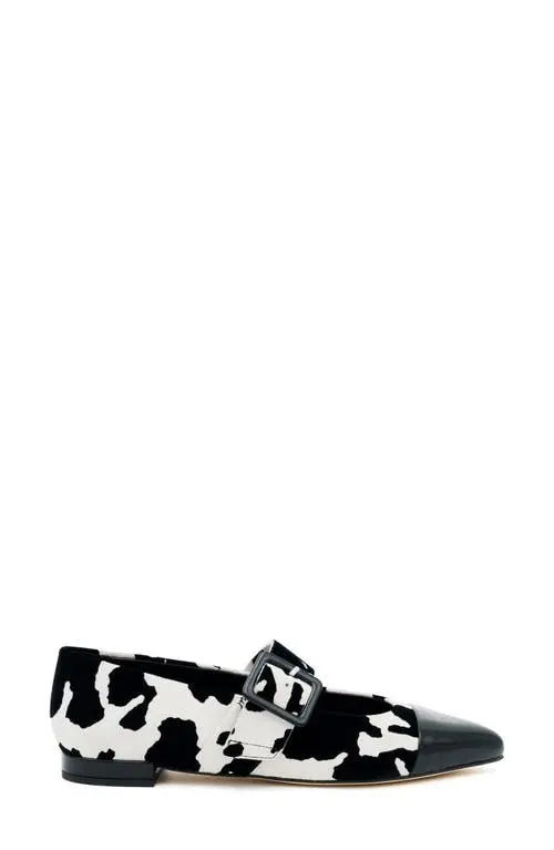 AMALFI BY RANGONI Tamigi Leather Mary Jane - White/black
