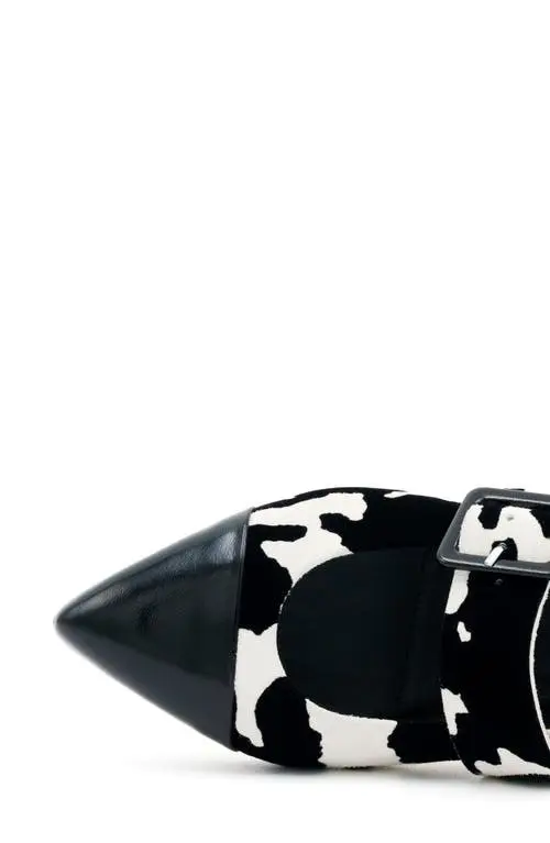 AMALFI BY RANGONI Tamigi Leather Mary Jane - White/black