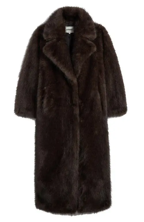 Apparis Gabrielle Faux Fur Maxi Coat